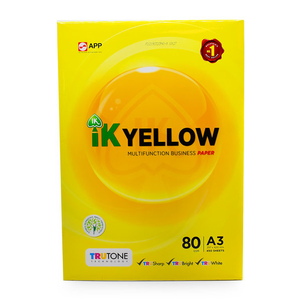 IK Yellow A3 80gsm (450sheets) – Orient Treasure Trading Sdn Bhd