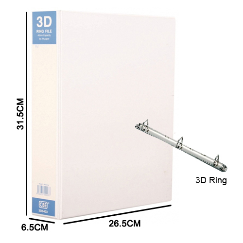 PVC 3D Ring Binder 40mm A4 – Orient Treasure Trading Sdn Bhd